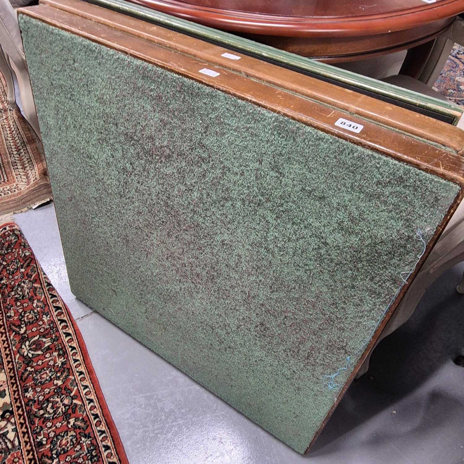 Lot 840 - Three various folding bridge tables