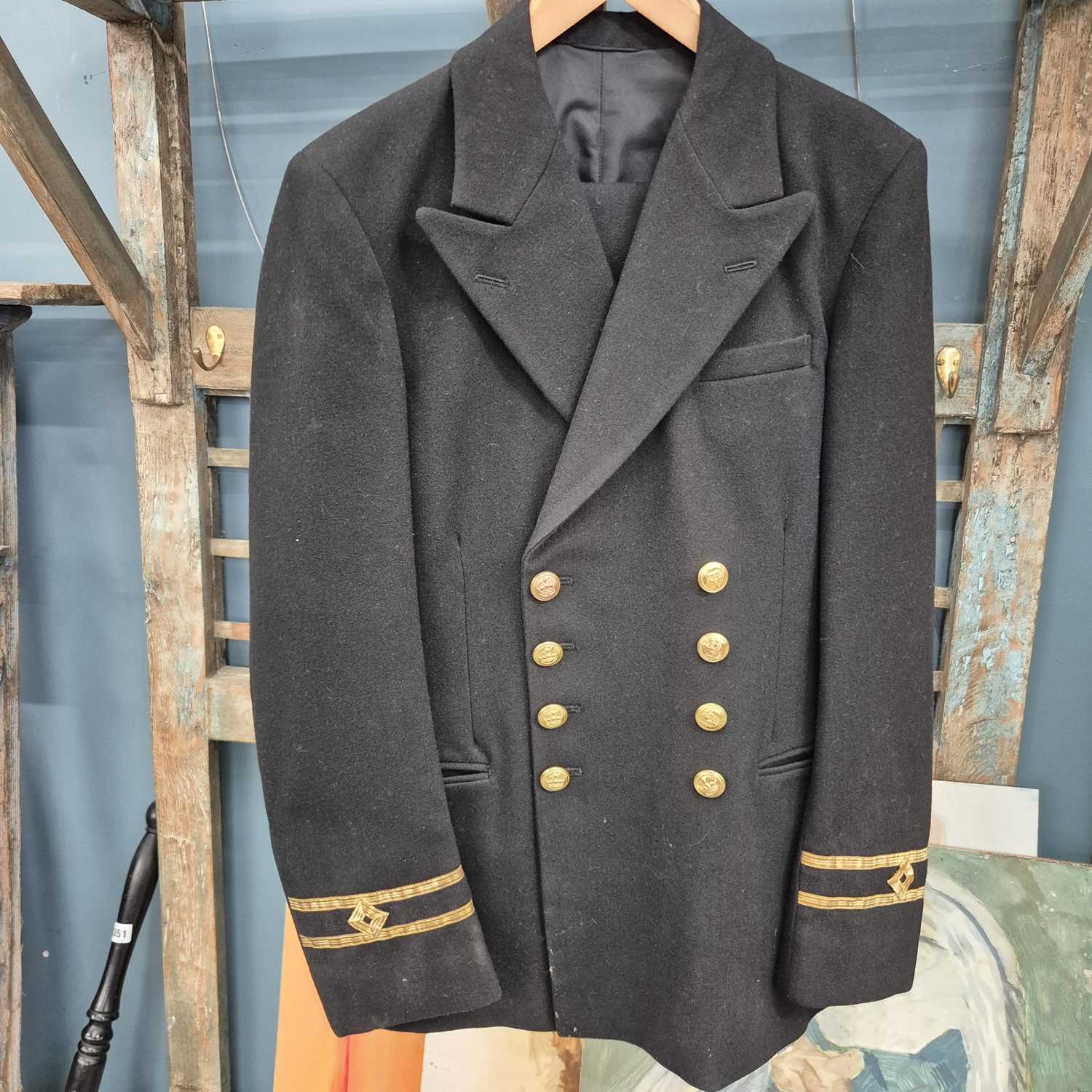 Lot 348 - A vintage naval Second Officer's jacket and